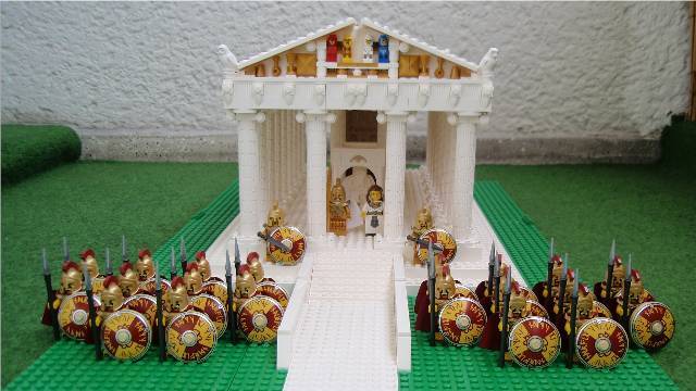 Lego brick temples | Baring the Aegis